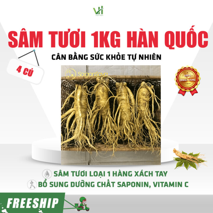 Sâm Tươi Hàn Quốc 6 năm tuổi loại 1 xách tay từ Hàn Quốc