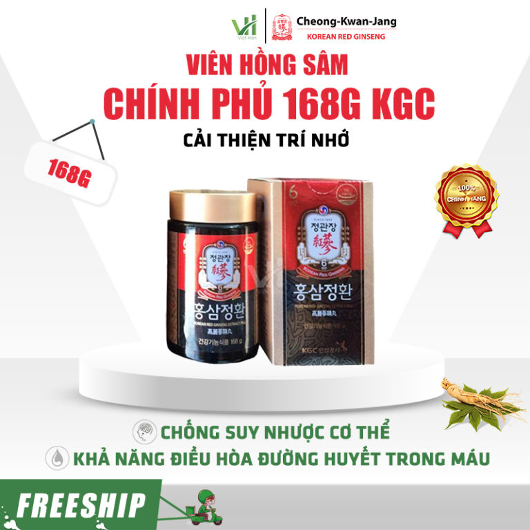 Viên hồng sâm nhung linh chi Hàn Quốc KGS 120 viên - Hỗ trợ tuần hoàn máu