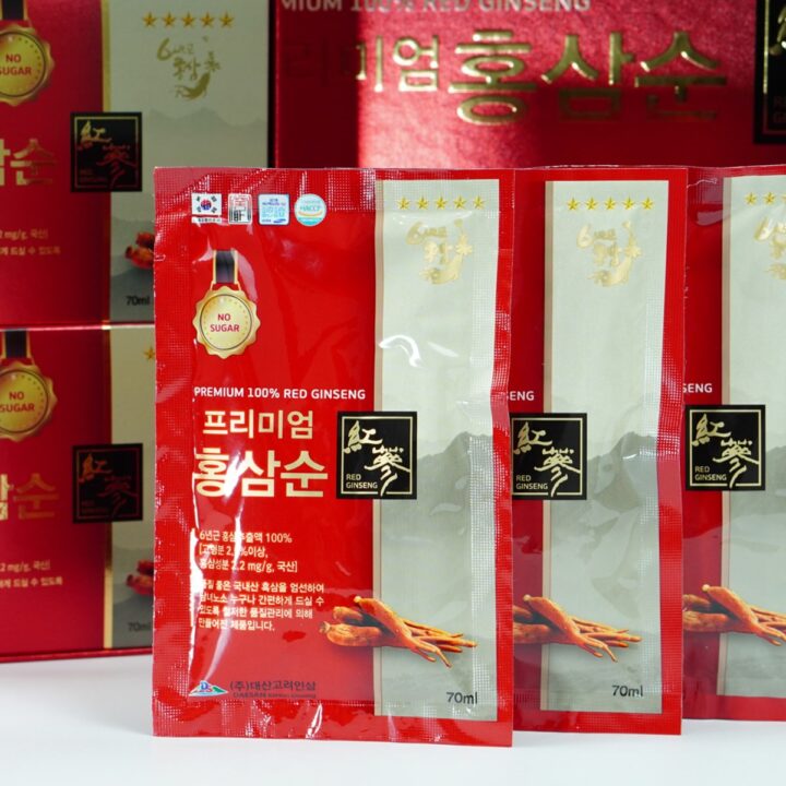Nước Hồng Sâm Không Đường Daesan Hàn Quốc Hộp 70ml x 30 gói