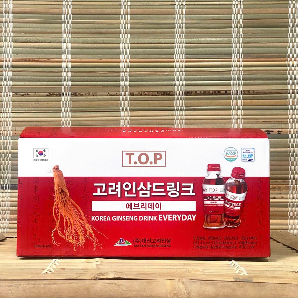 Nước Hồng Sâm T.O.P Daesan có củ Hàn Quốc 10 chai x 120ml - Nhân Sâm ...